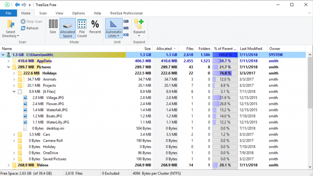 TreeSize – Fast Folder Size Scanner Tool [Updated 2025] - TOS